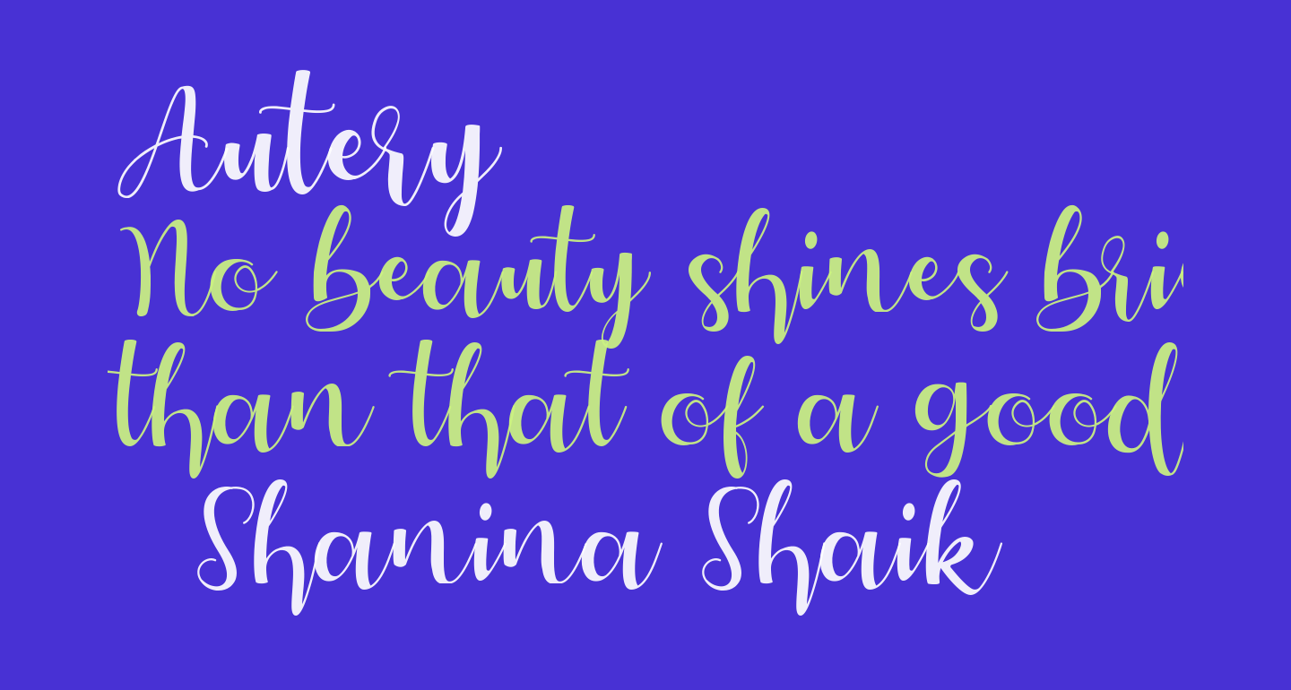 Autery free Font - What Font Is