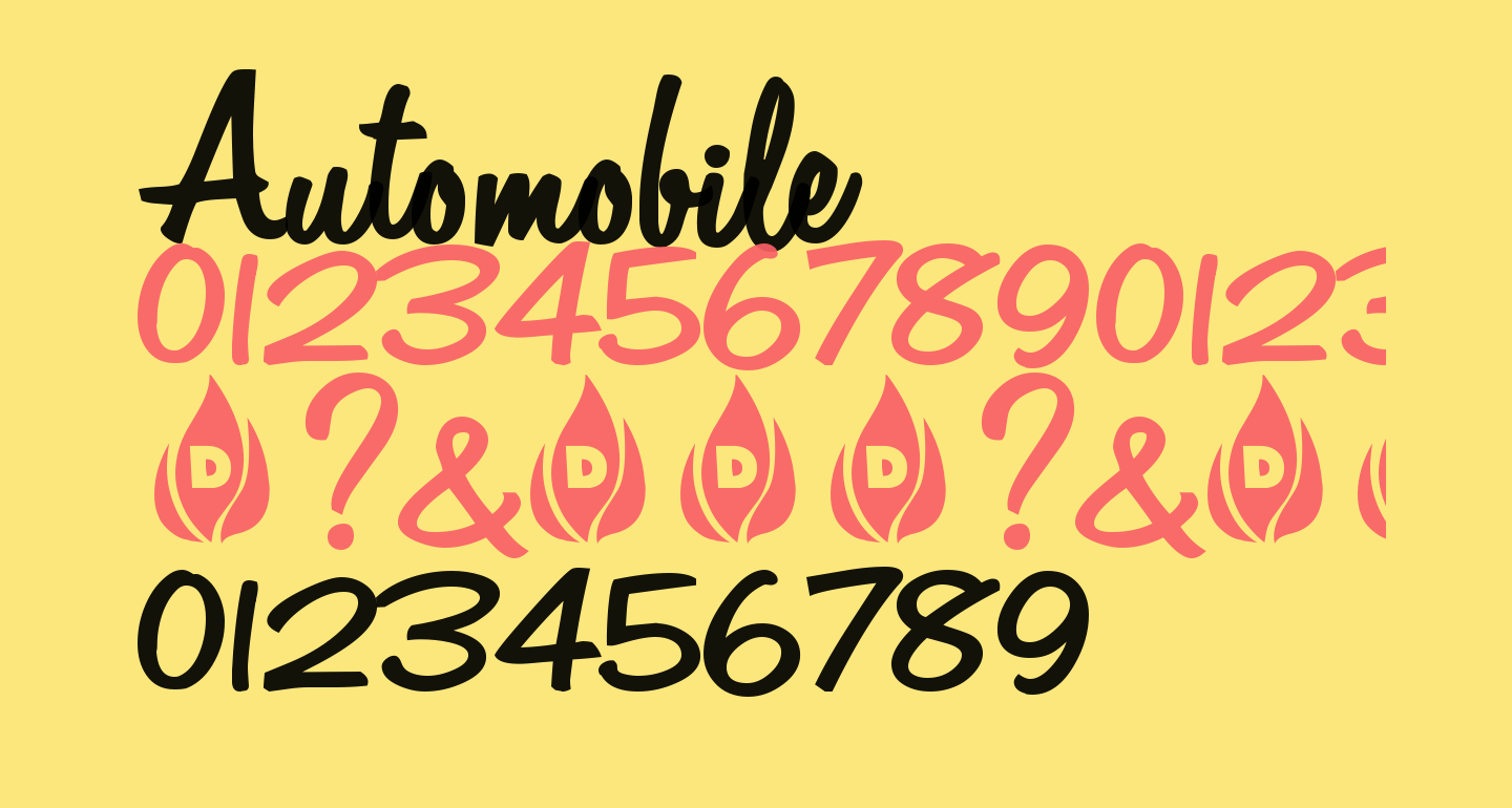 Automobile free Font - What Font Is