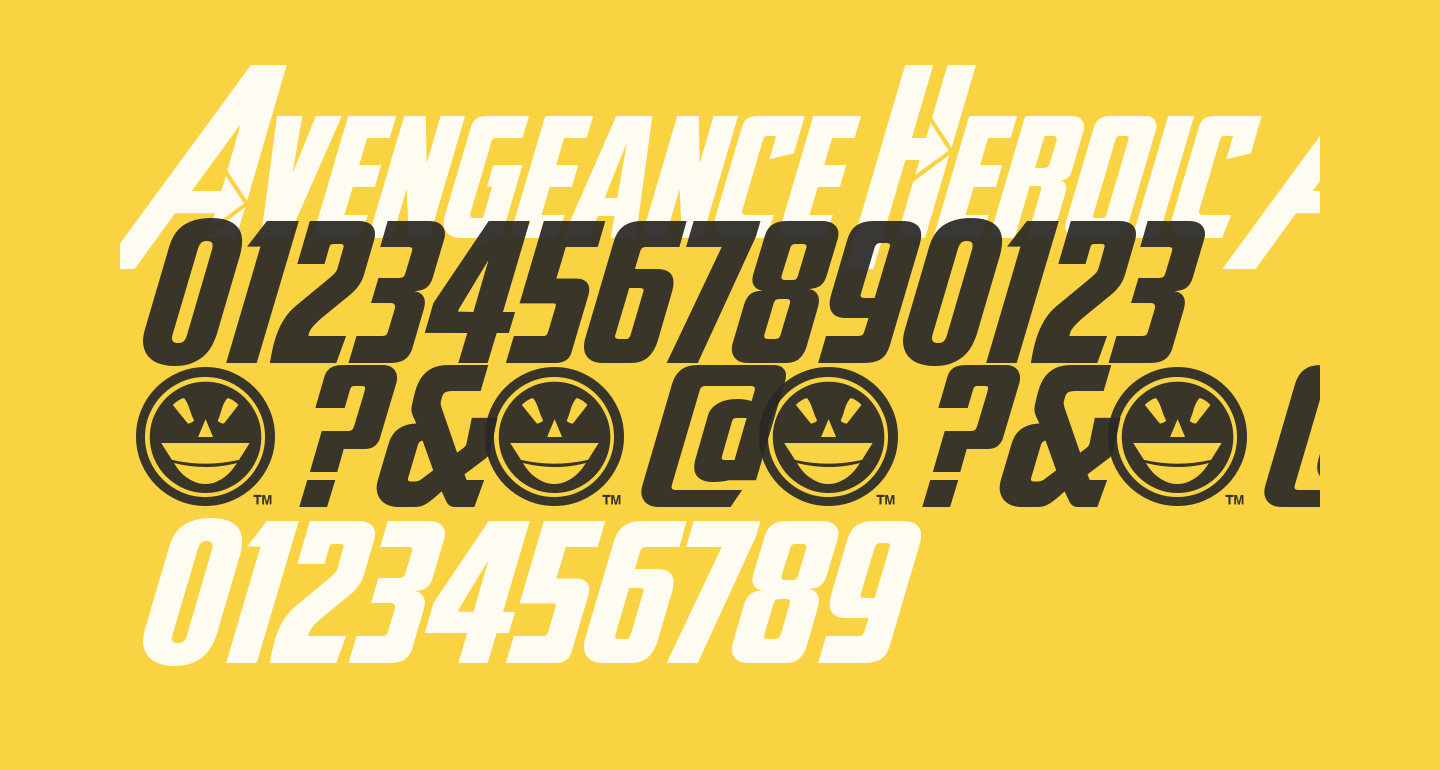 Avengeance Heroic Avenger Bold free Font - What Font Is