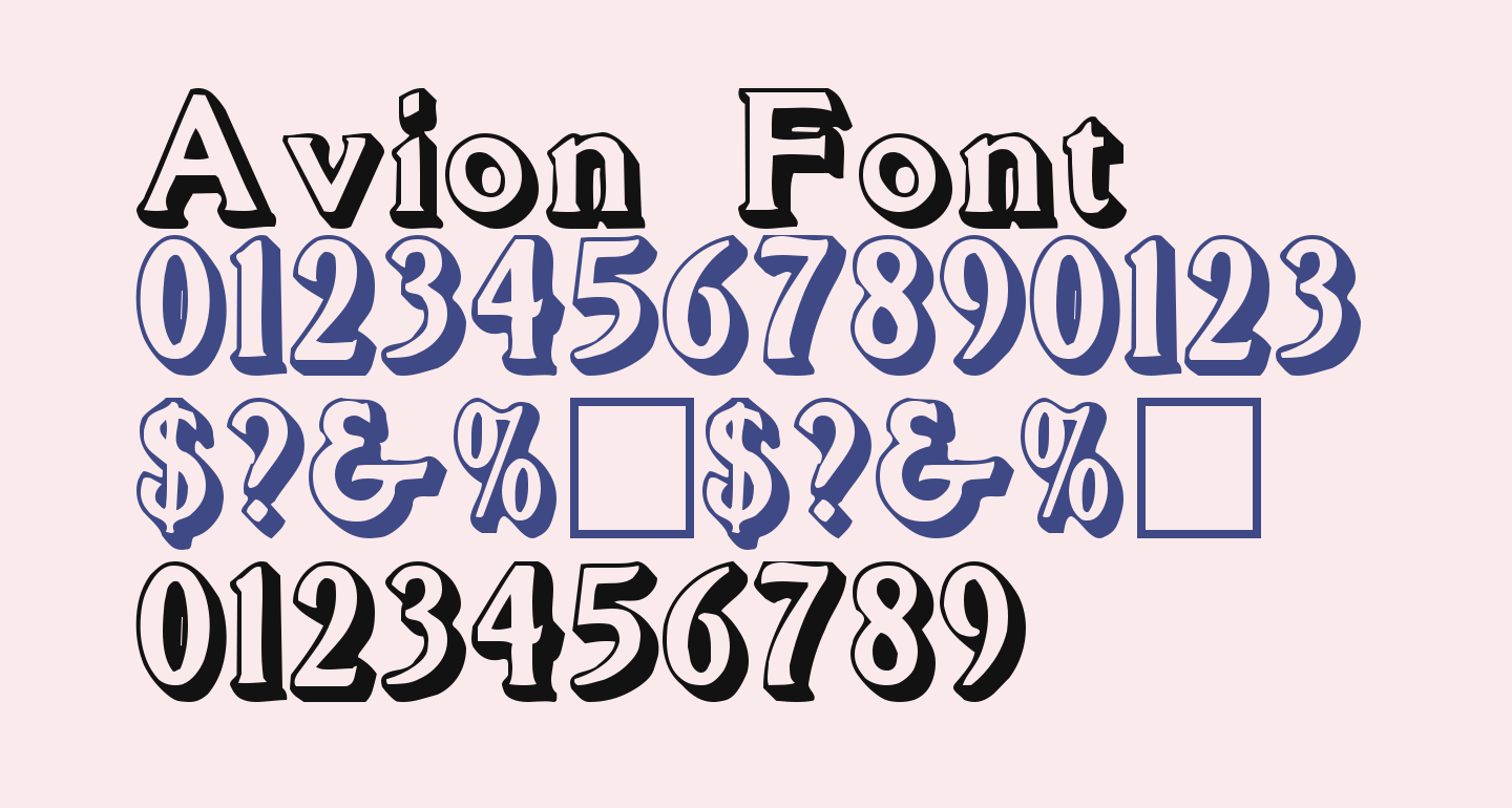 Avion free Font - What Font Is