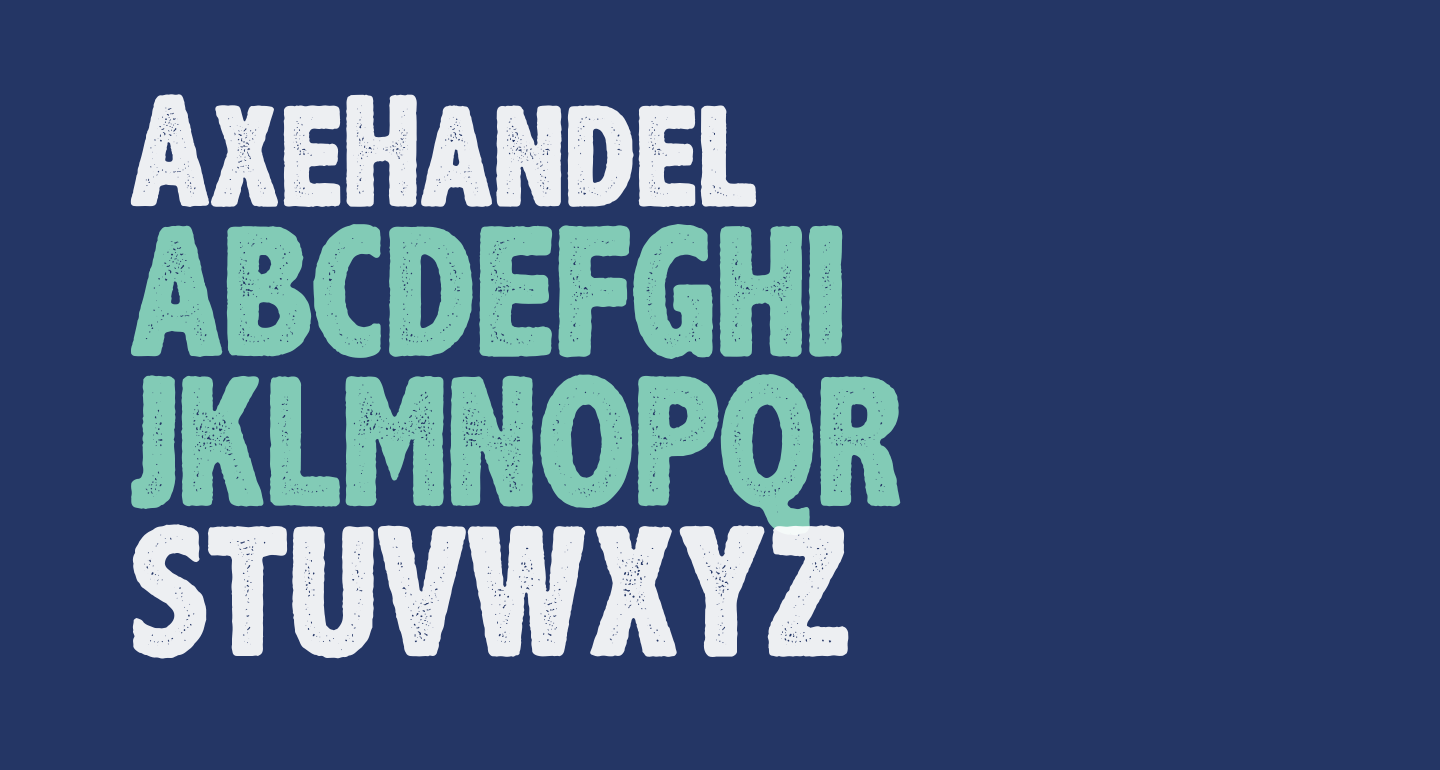 AxeHandel free Font - What Font Is