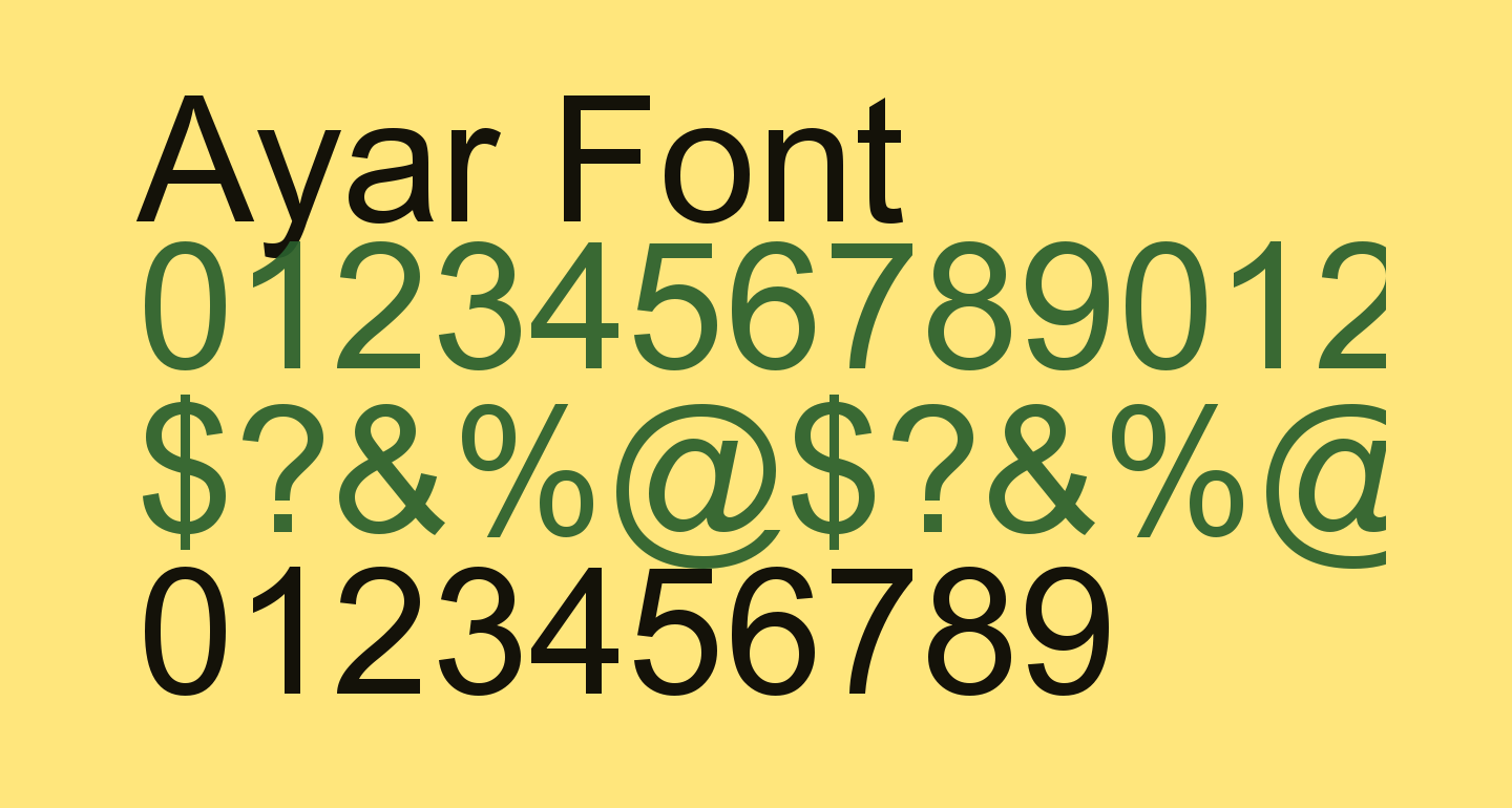 Ayar free Font - What Font Is