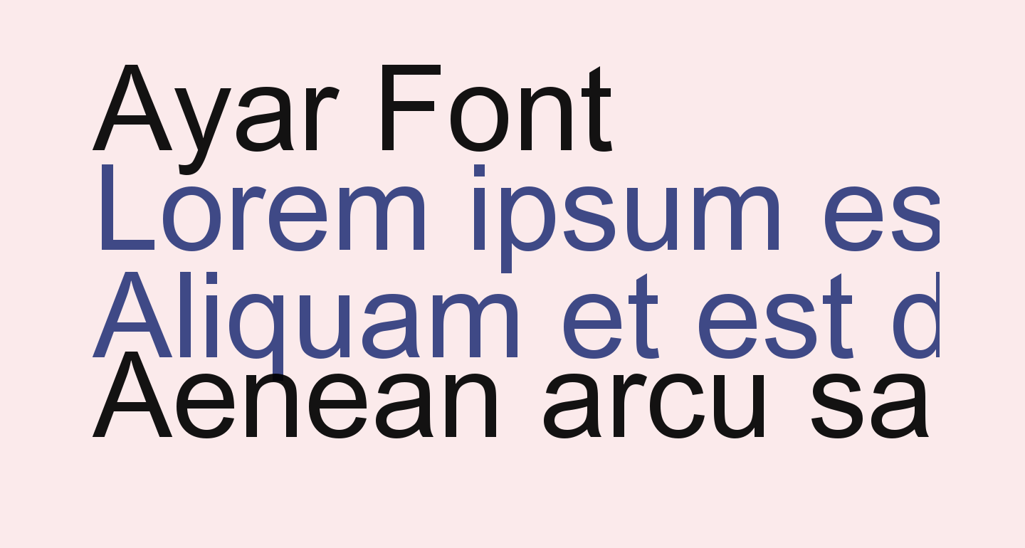 Ayar free Font - What Font Is