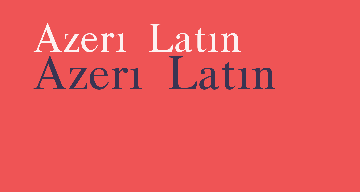 Azeri Latin free Font - What Font Is