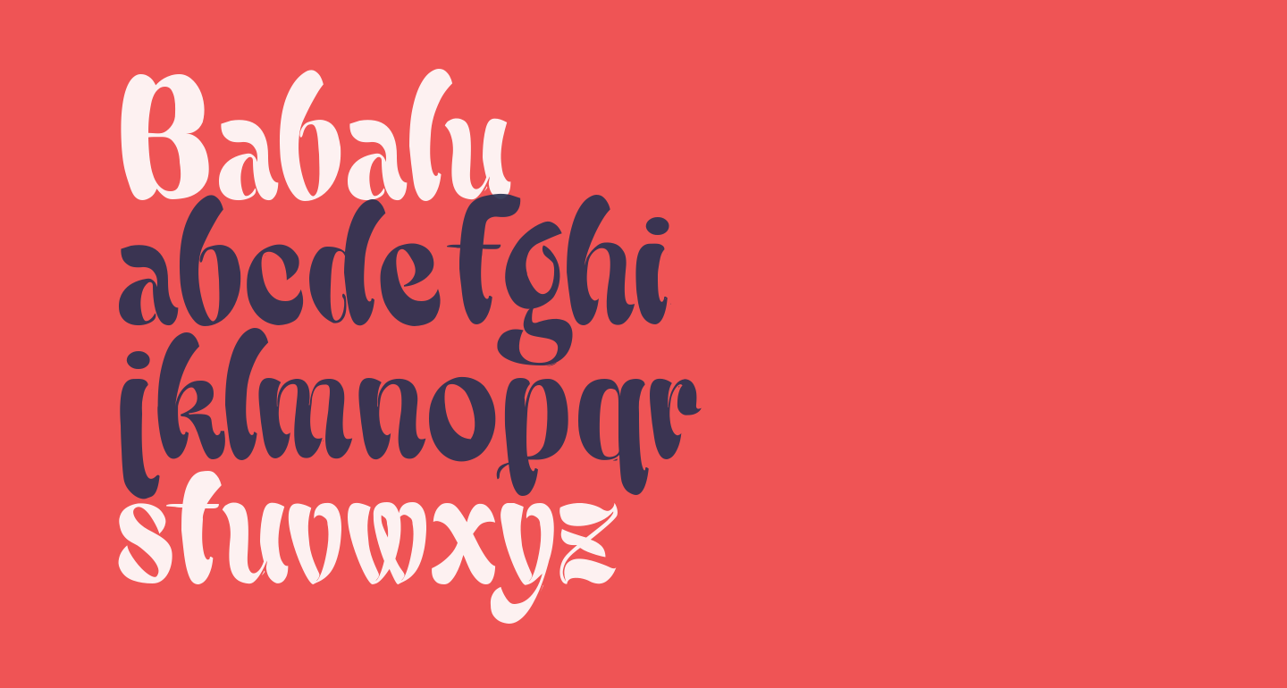 Babalu free Font - What Font Is