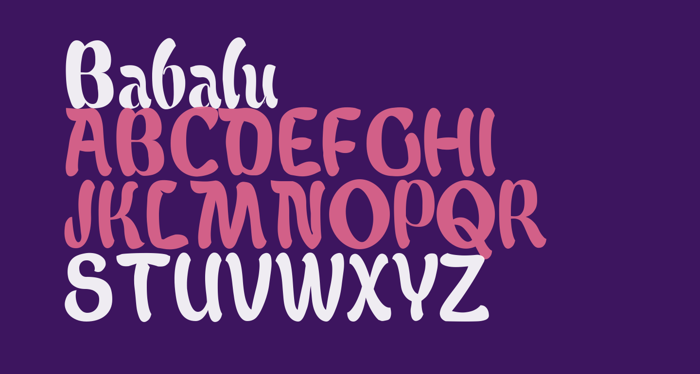 Babalu free Font - What Font Is