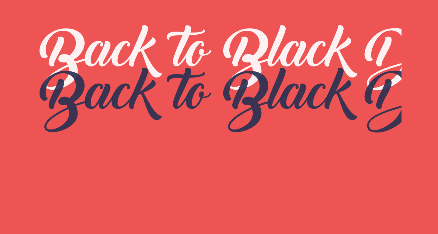 Back to Black Demo free Font - What Font Is