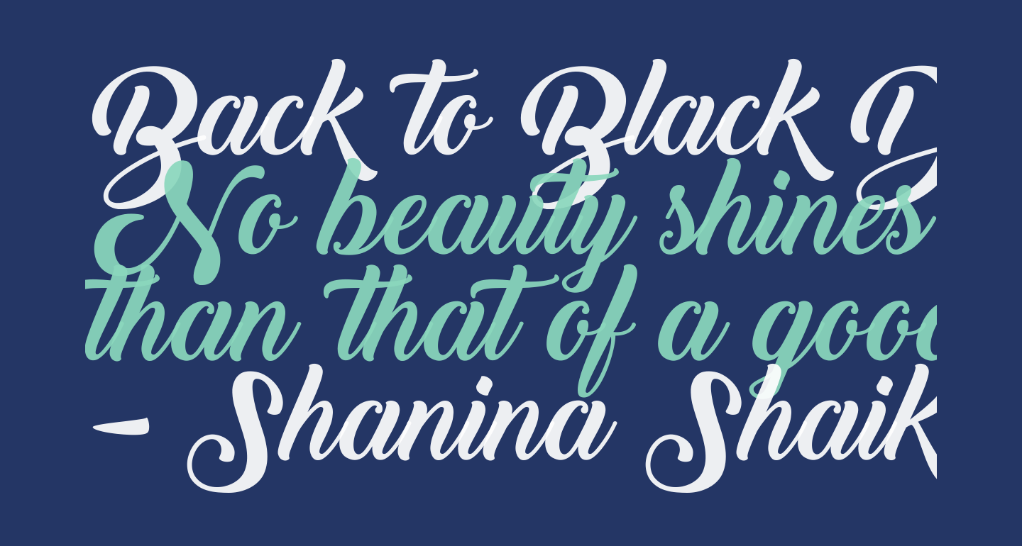 Back to Black Demo free Font - What Font Is