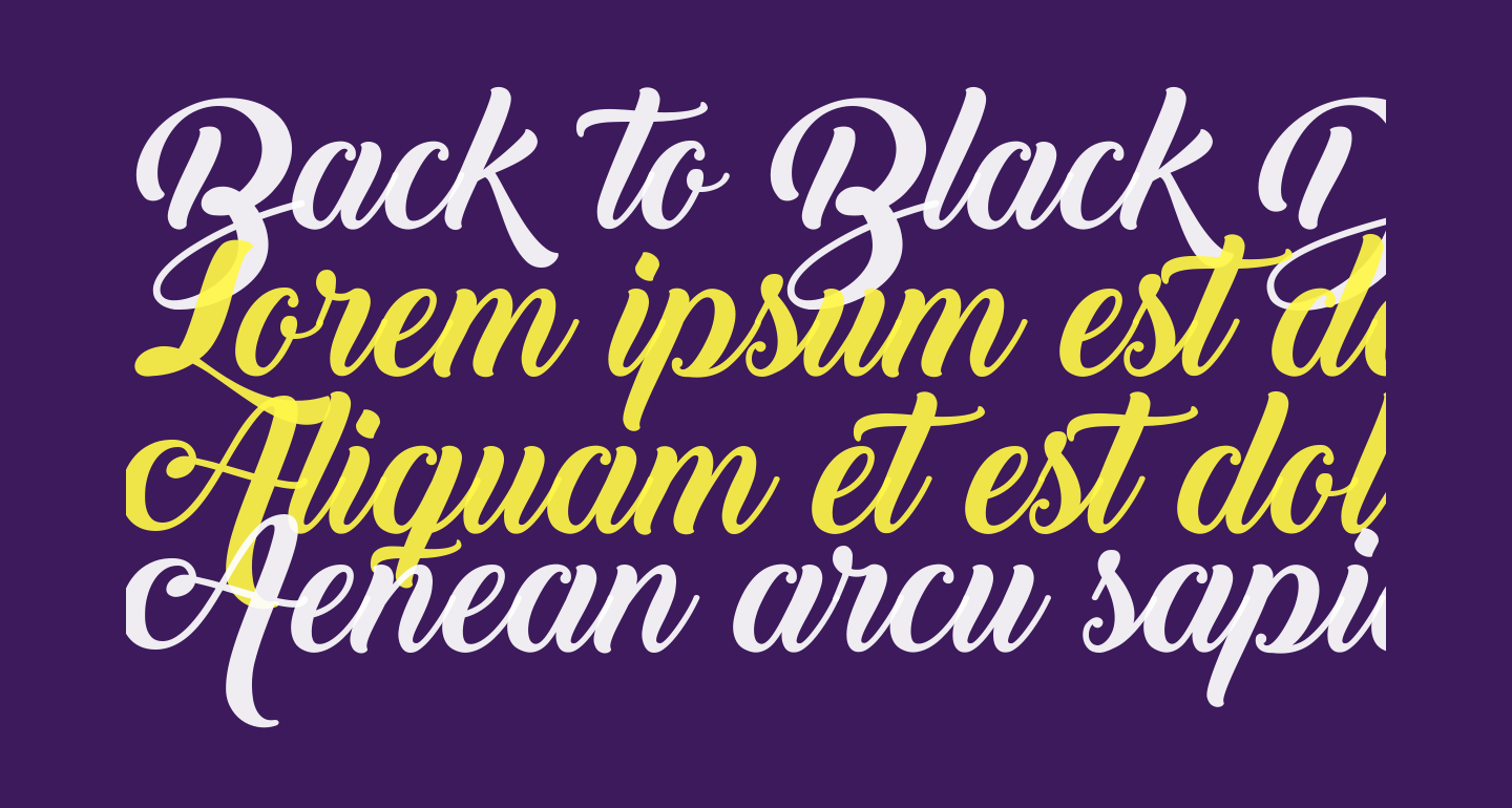Back to Black Demo free Font - What Font Is