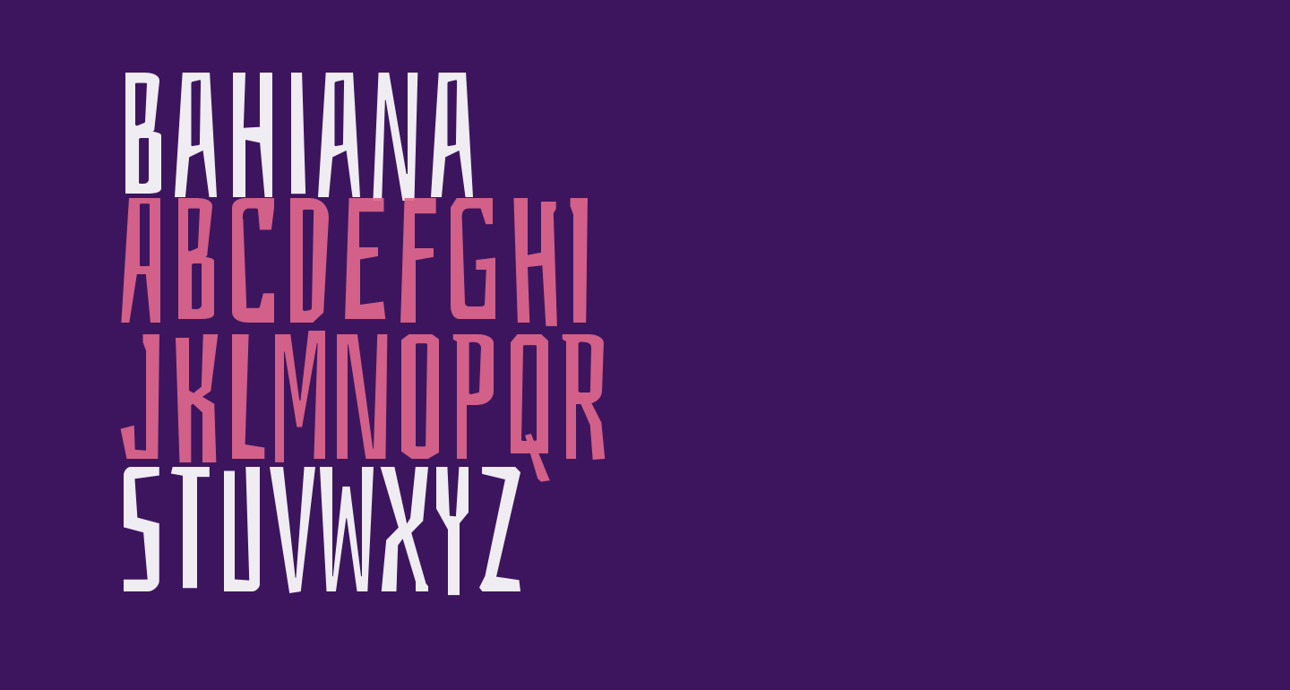 Bahiana free Font - What Font Is