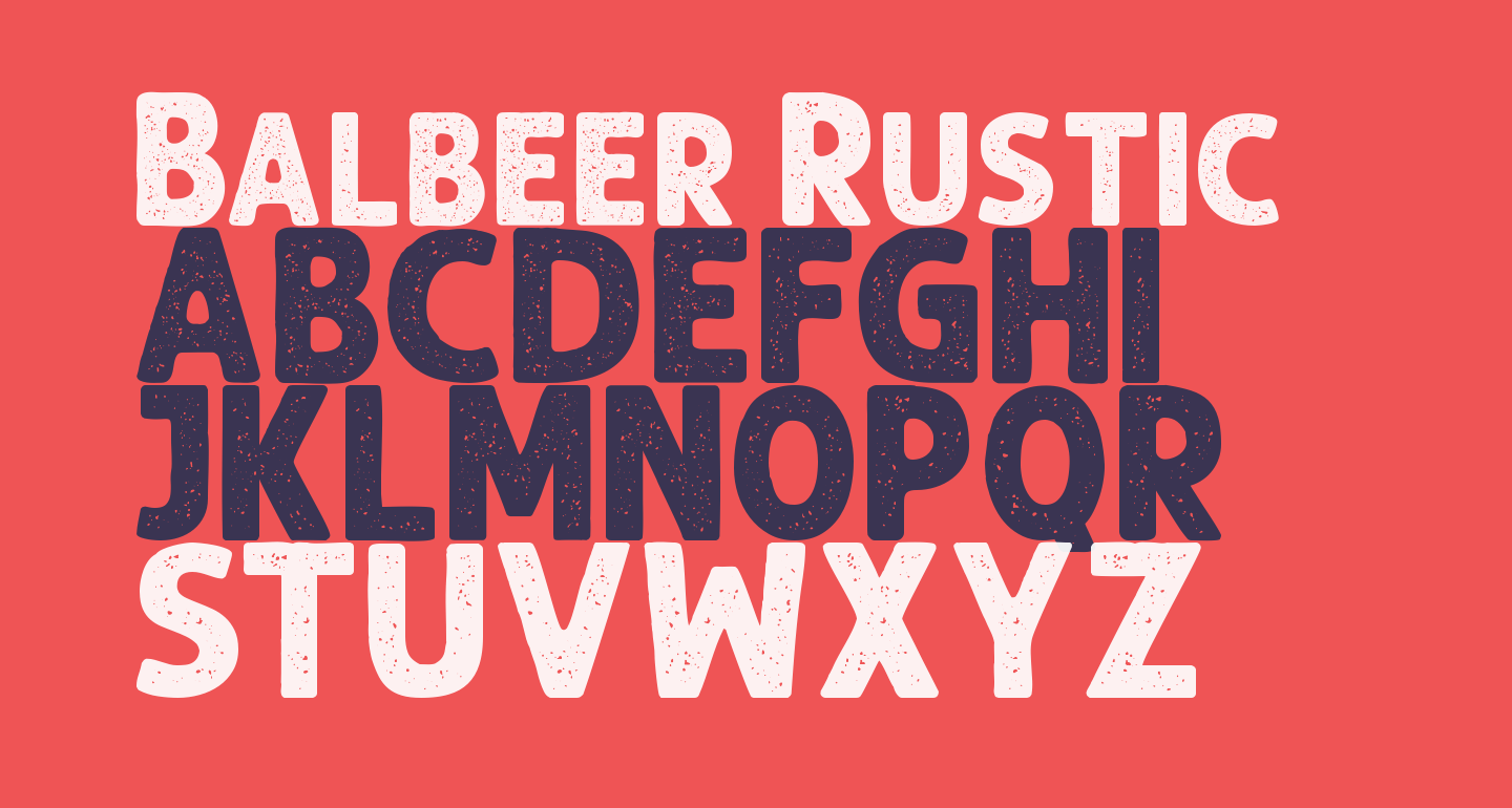 Balbeer Rustic free Font - What Font Is