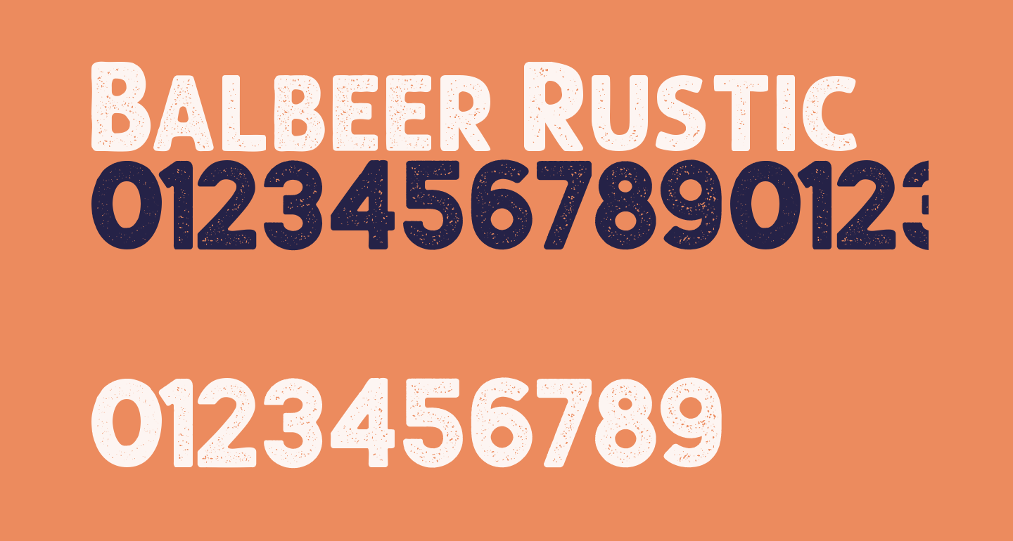 Balbeer Rustic free Font - What Font Is