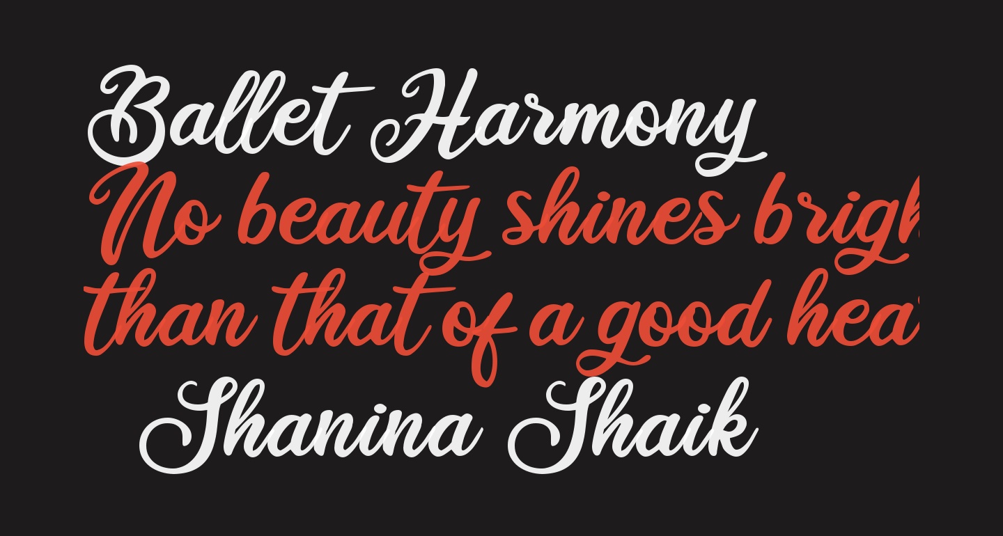 Ballet Harmony free Font - What Font Is
