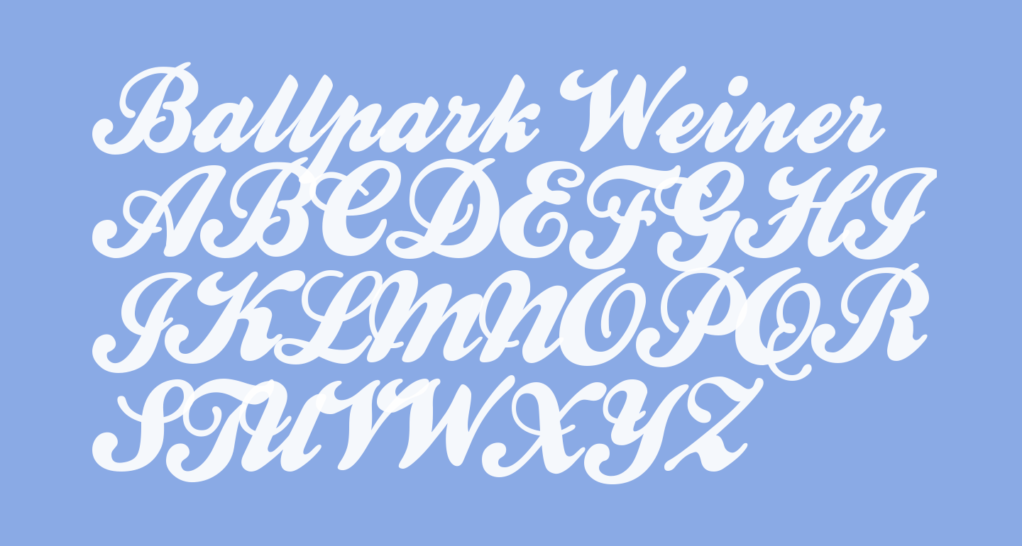Ballpark Weiner free Font - What Font Is
