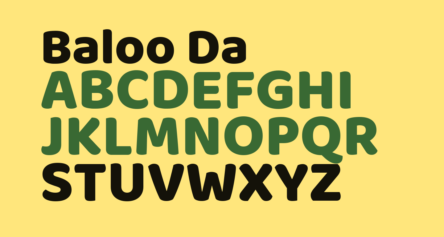 Baloo Da free Font - What Font Is