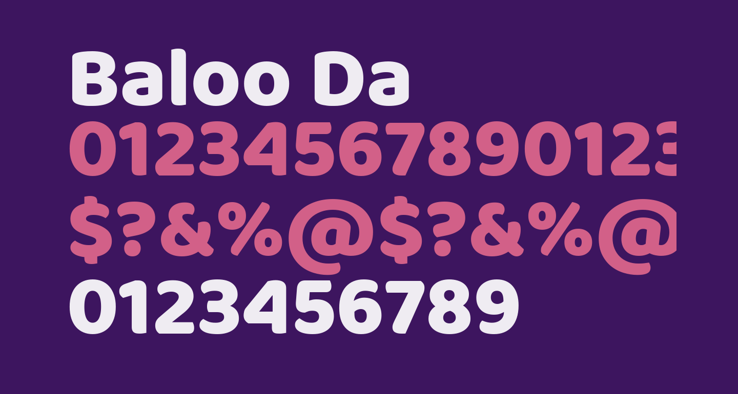 Baloo Da free Font - What Font Is