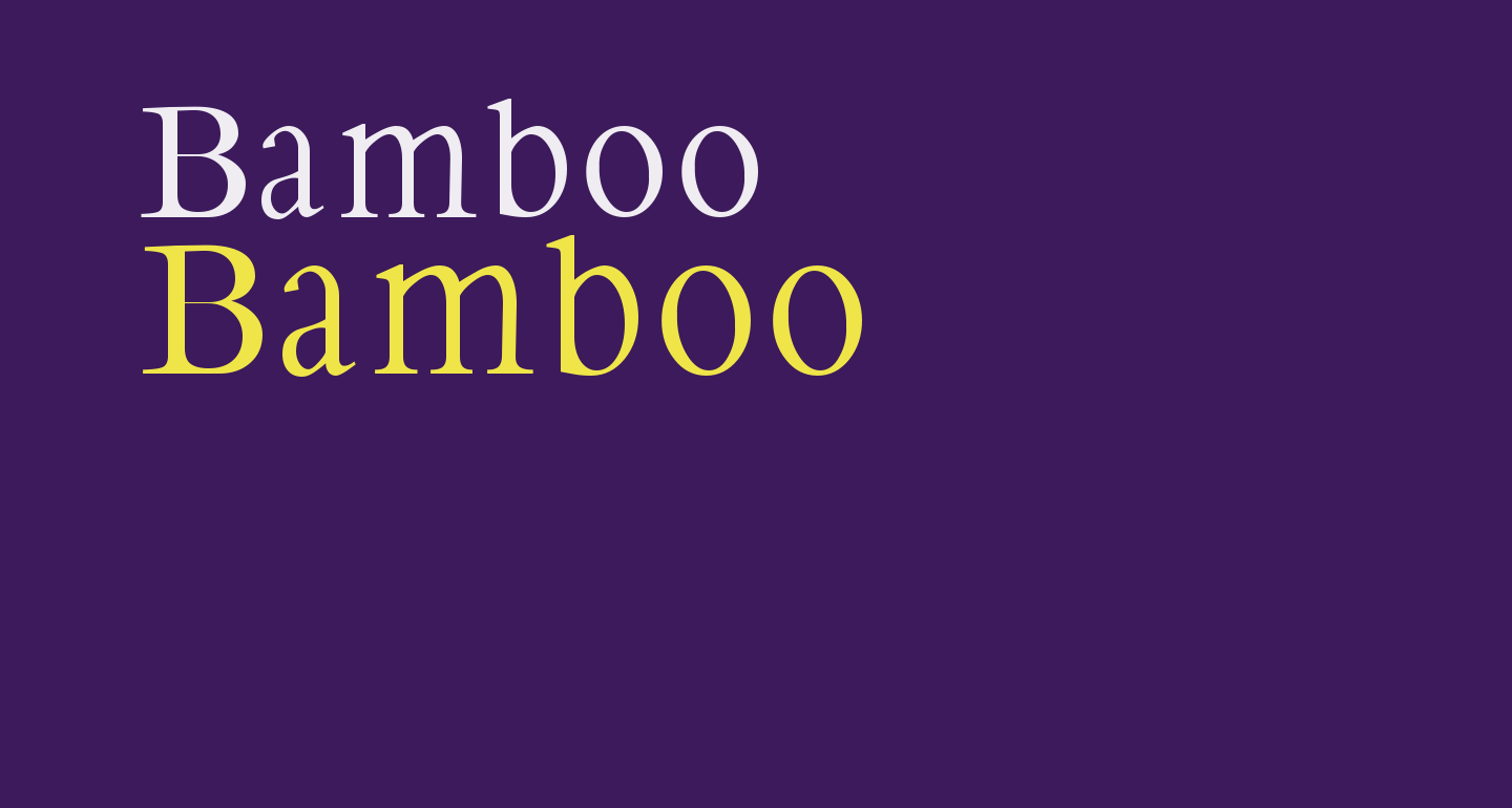 Bamboo free Font - What Font Is