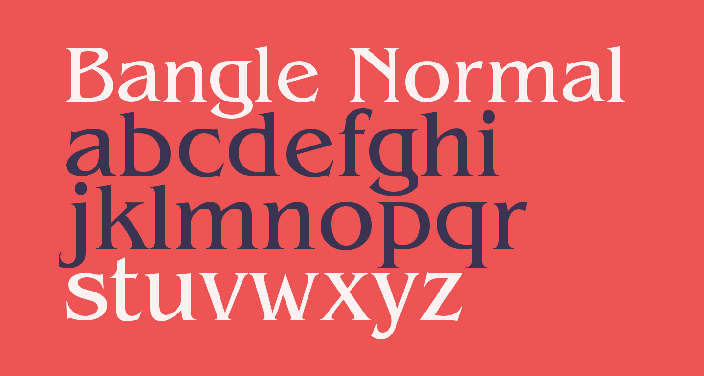 Bangle Normal free Font - What Font Is
