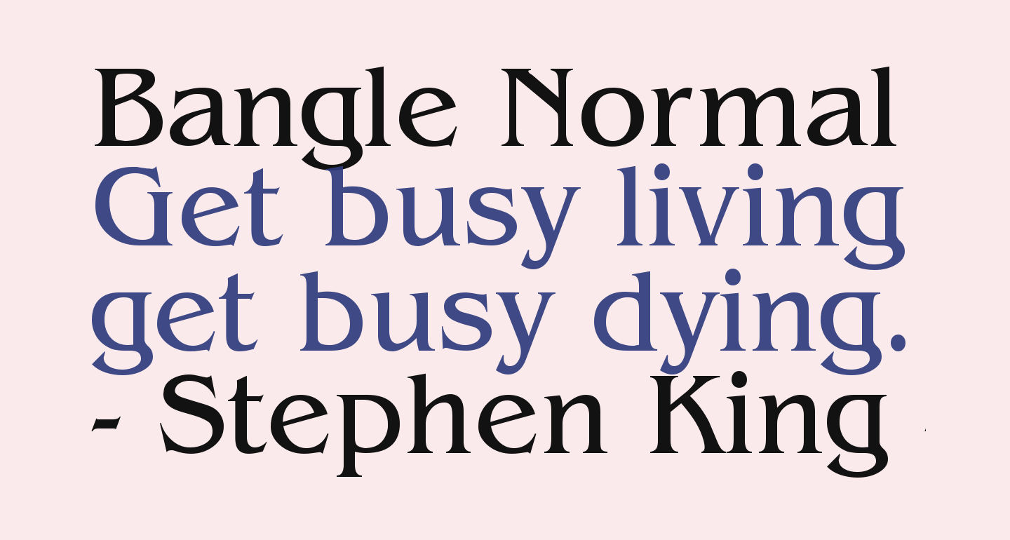 Bangle Normal free Font - What Font Is