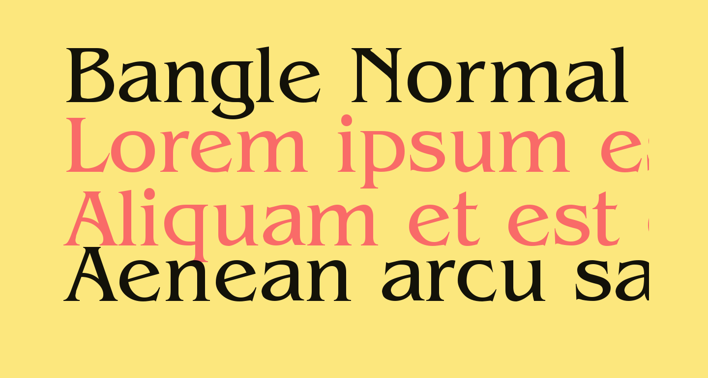 Bangle Normal free Font - What Font Is