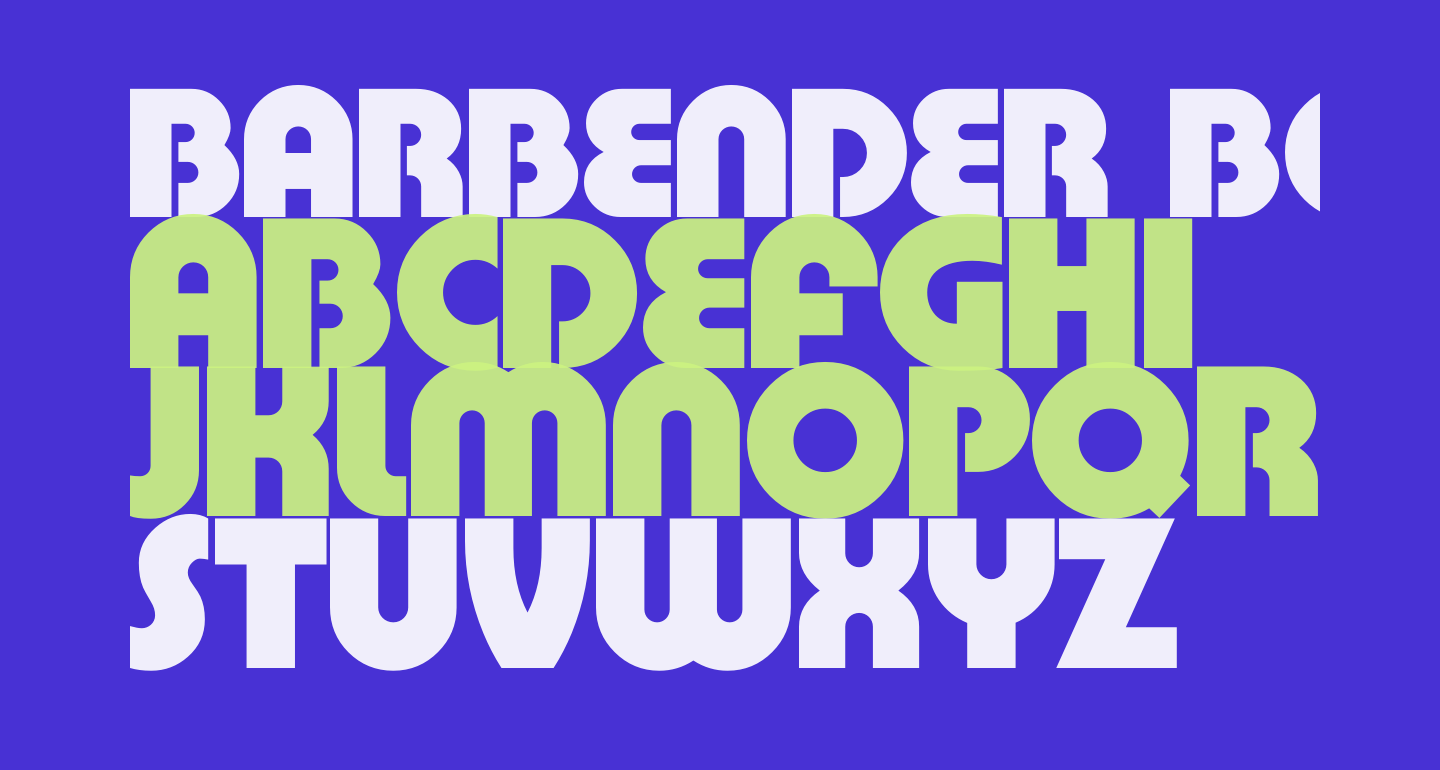 BarBender Bold free Font - What Font Is