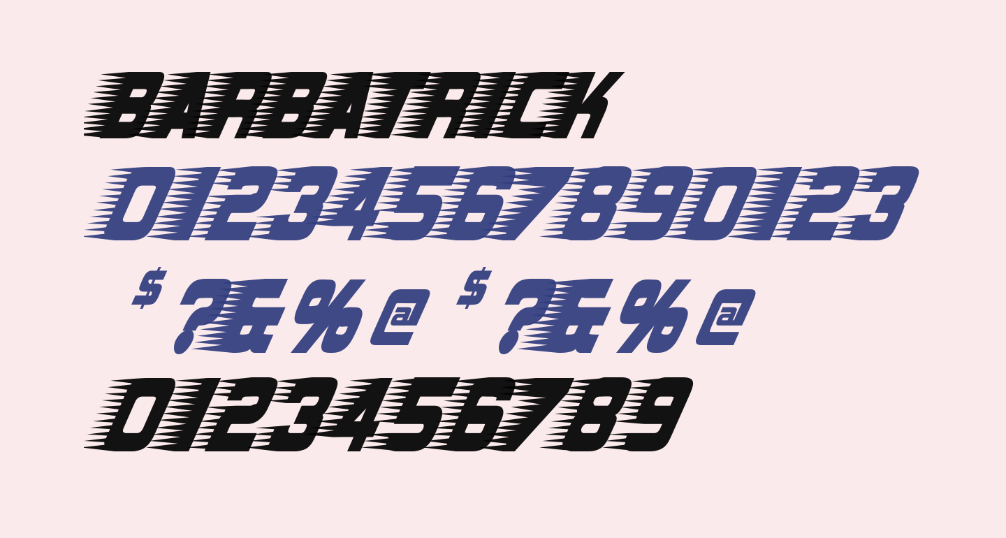 Barbatrick free Font - What Font Is