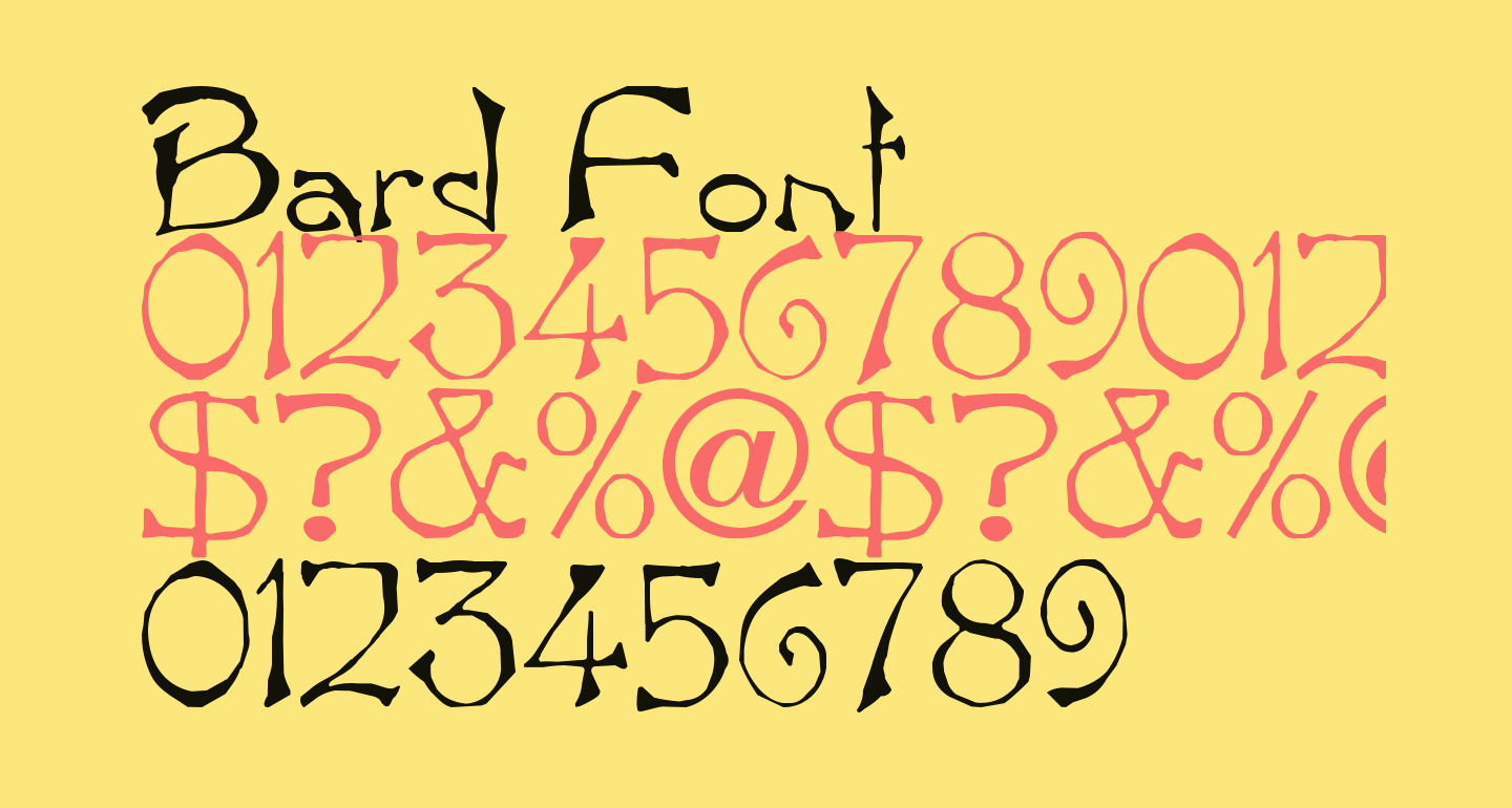 Bard free Font - What Font Is