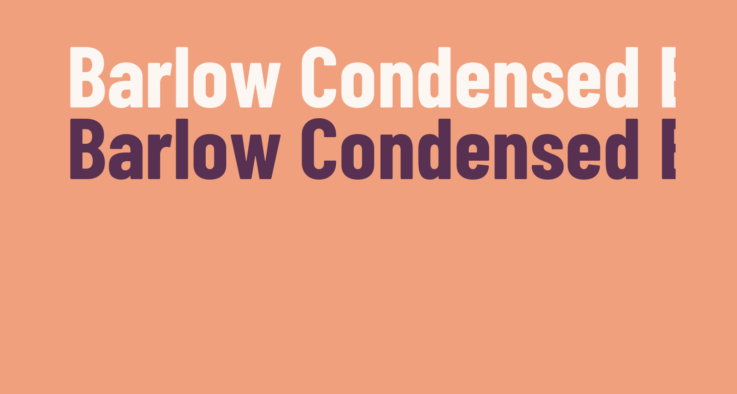 Barlow Condensed Bold free Font - What Font Is