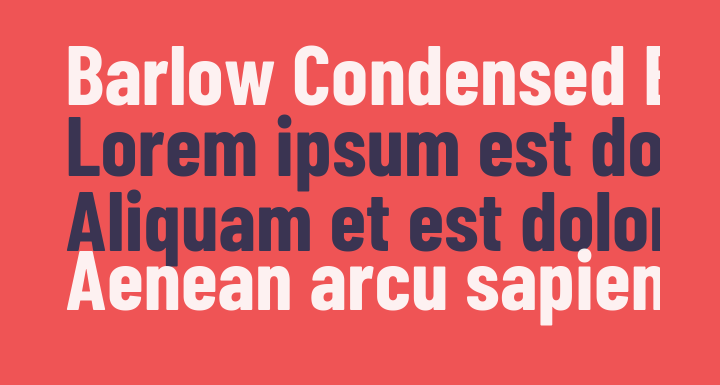 Barlow Condensed Bold free Font - What Font Is