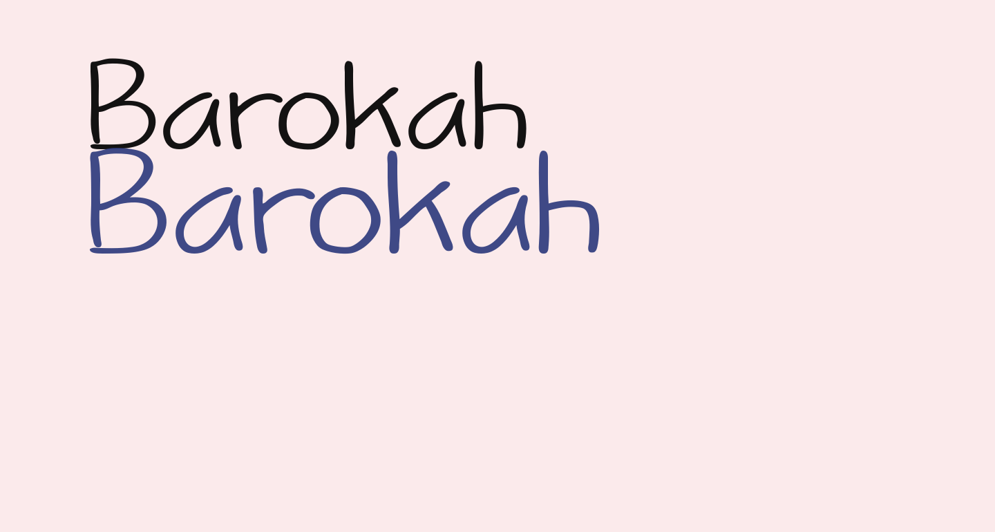 Barokah free Font - What Font Is