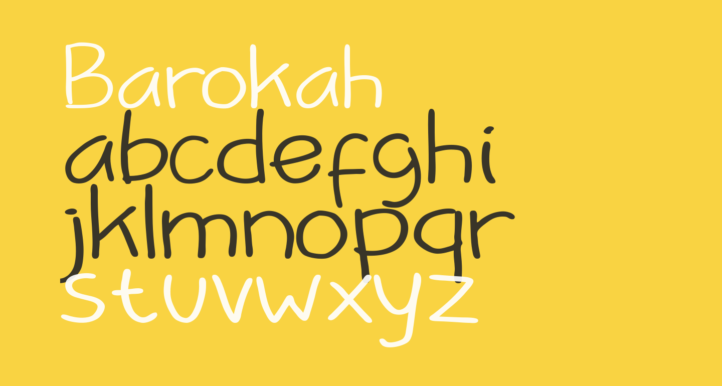 Barokah free Font - What Font Is