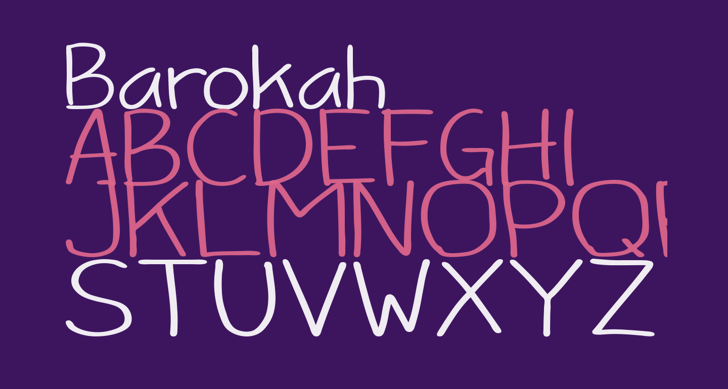 Barokah free Font - What Font Is