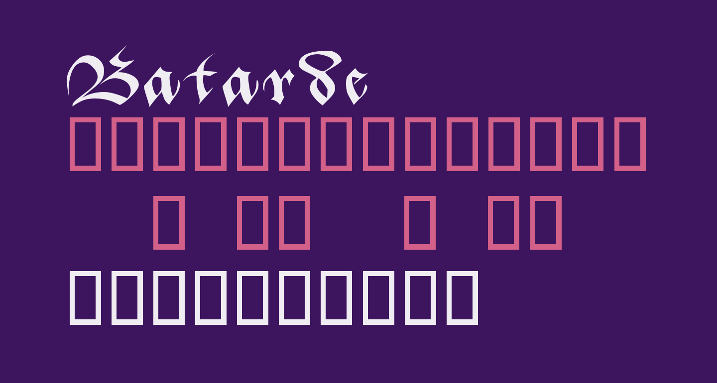 Batarde free Font - What Font Is