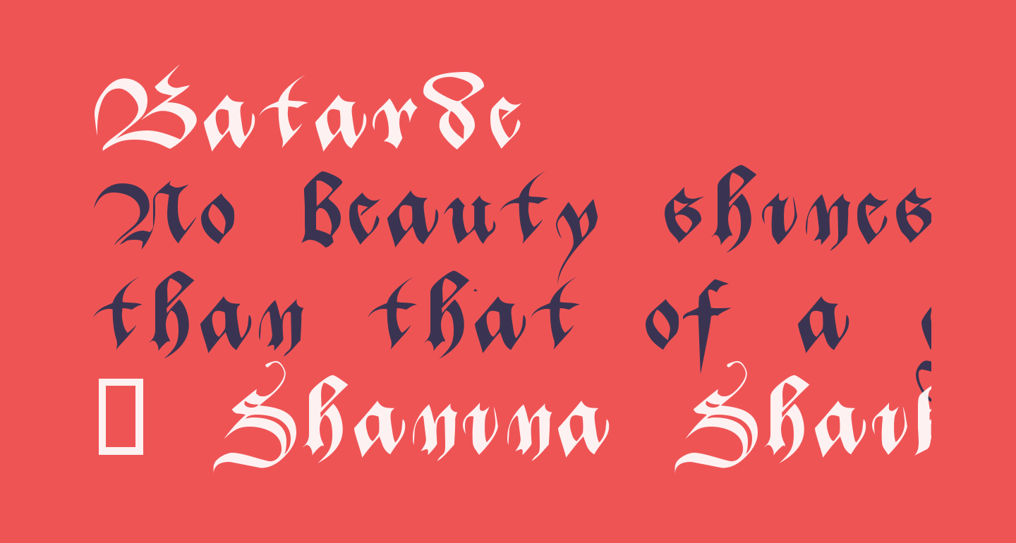 Batarde free Font - What Font Is