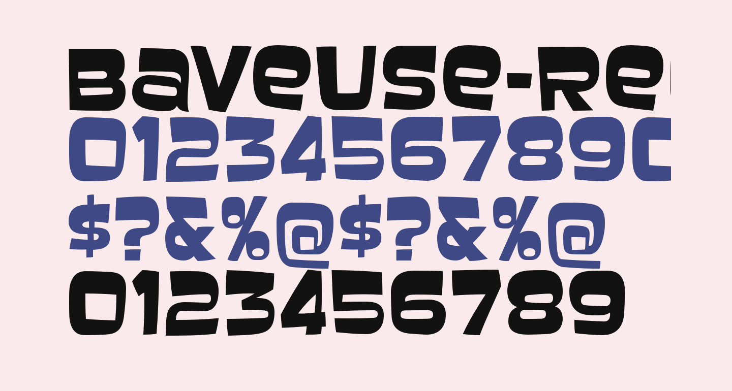 Baveuse-Regular free Font - What Font Is