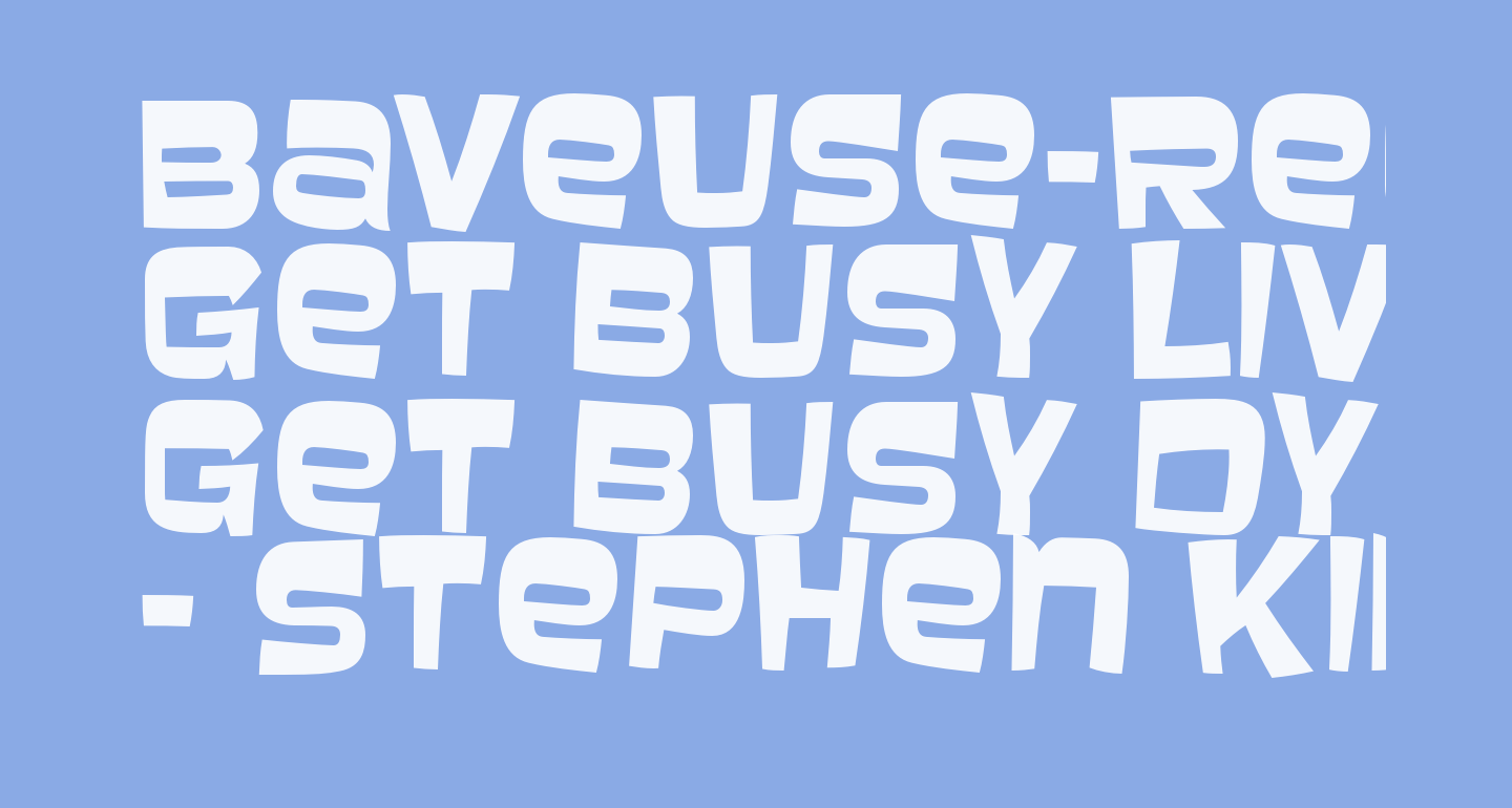 Baveuse-Regular free Font - What Font Is