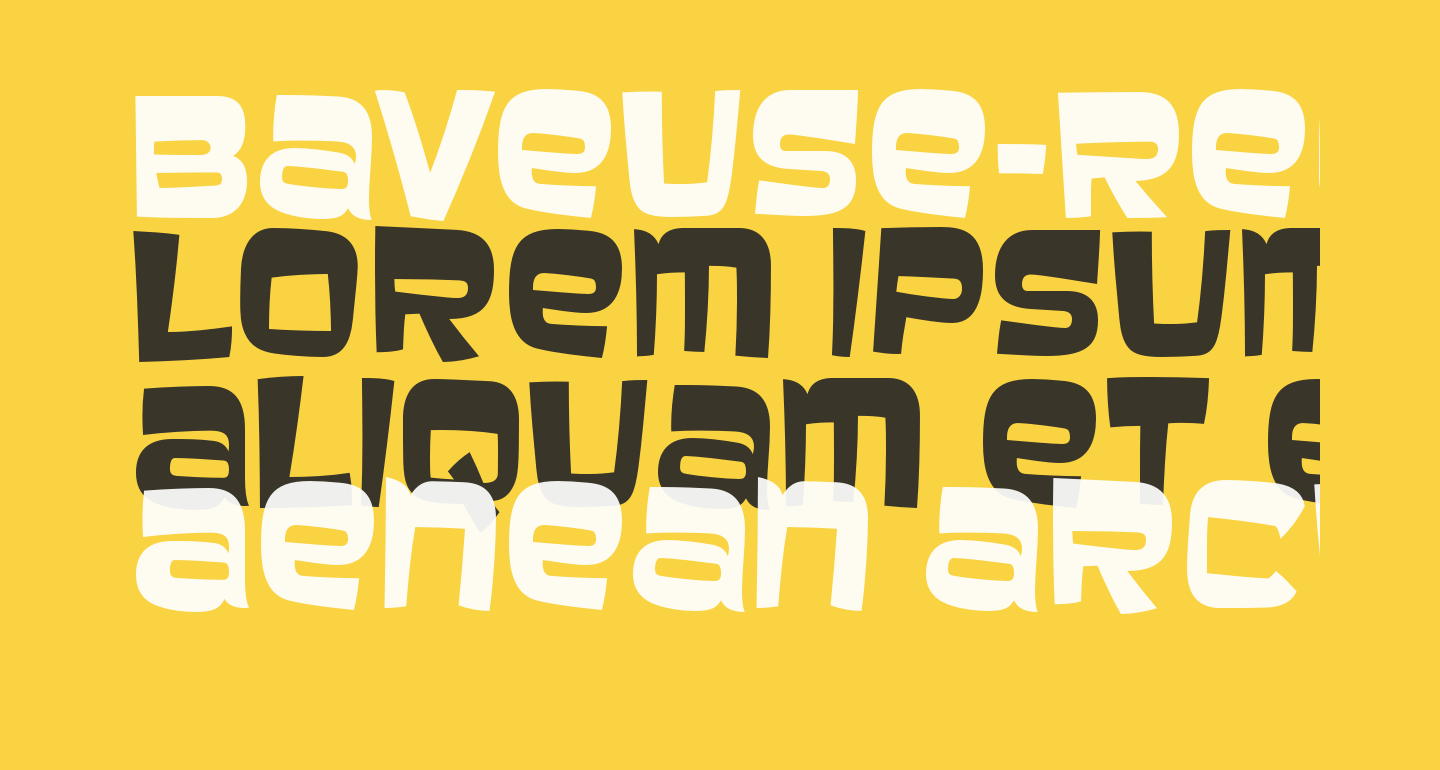 Baveuse-Regular free Font - What Font Is
