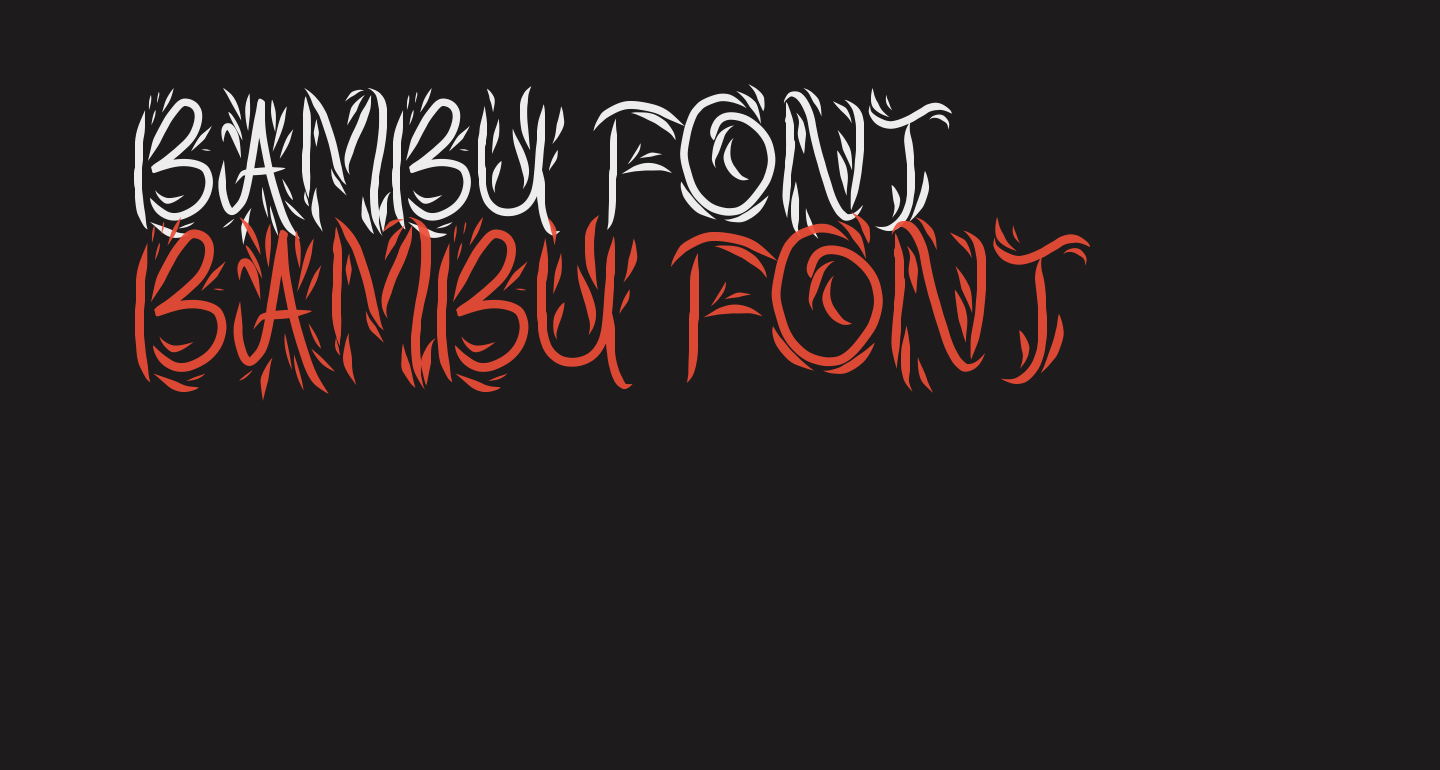 bambu free Font - What Font Is