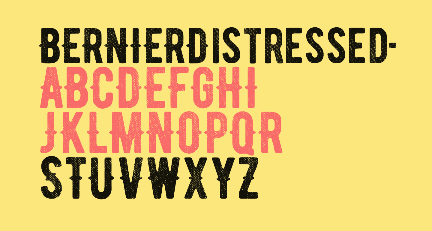 BERNIERDistressed-Regular free Font - What Font Is