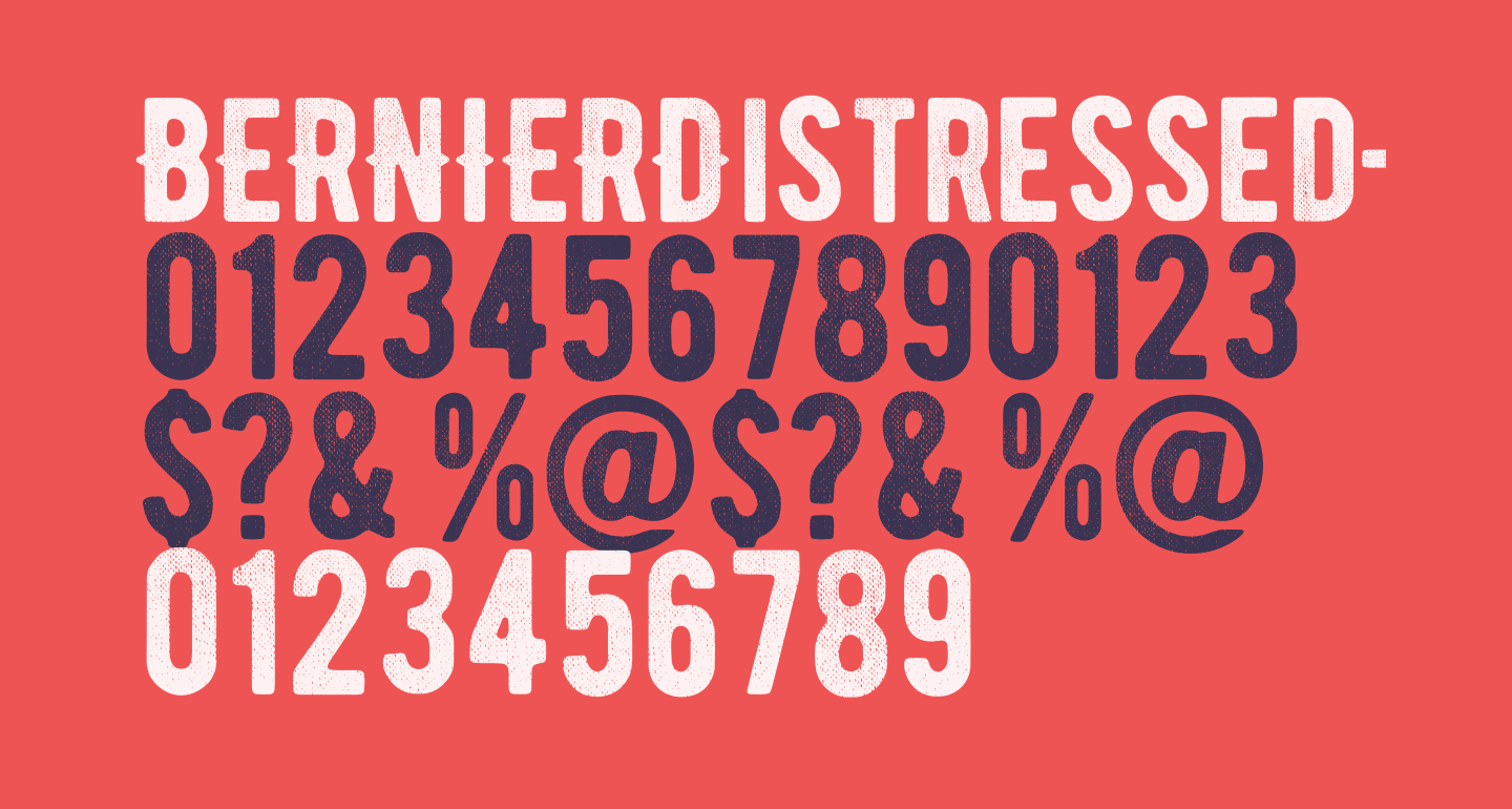 BERNIERDistressed-Regular free Font - What Font Is