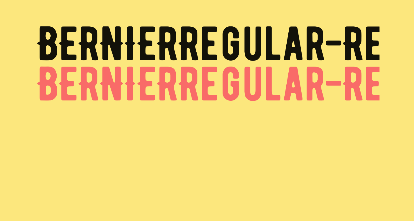 BERNIERRegular-Regular free Font - What Font Is