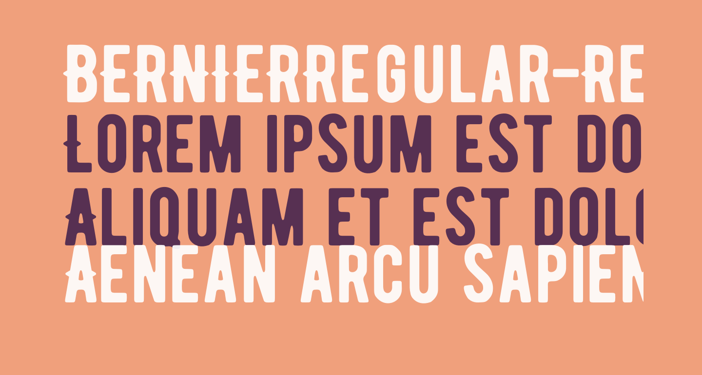 BERNIERRegular-Regular free Font - What Font Is