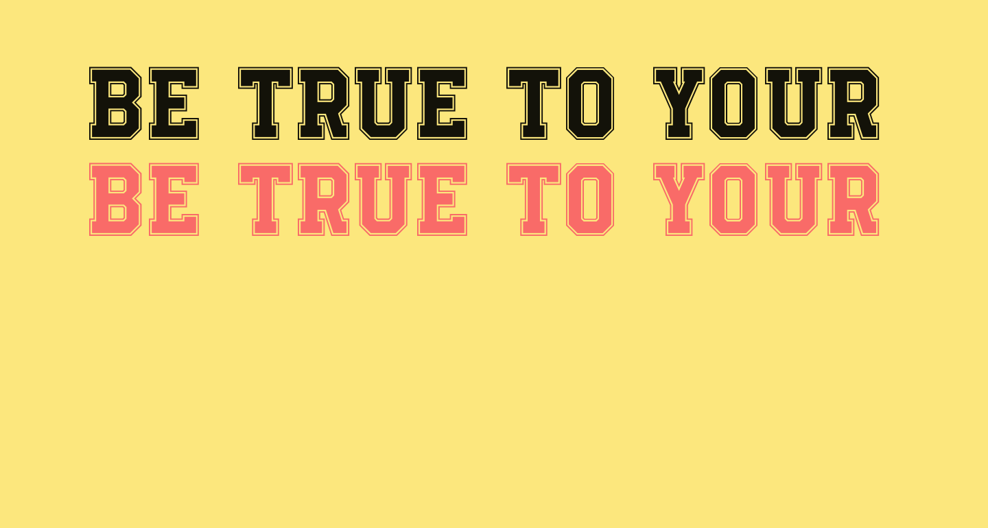 Be True To Your School Regular free Font - What Font Is