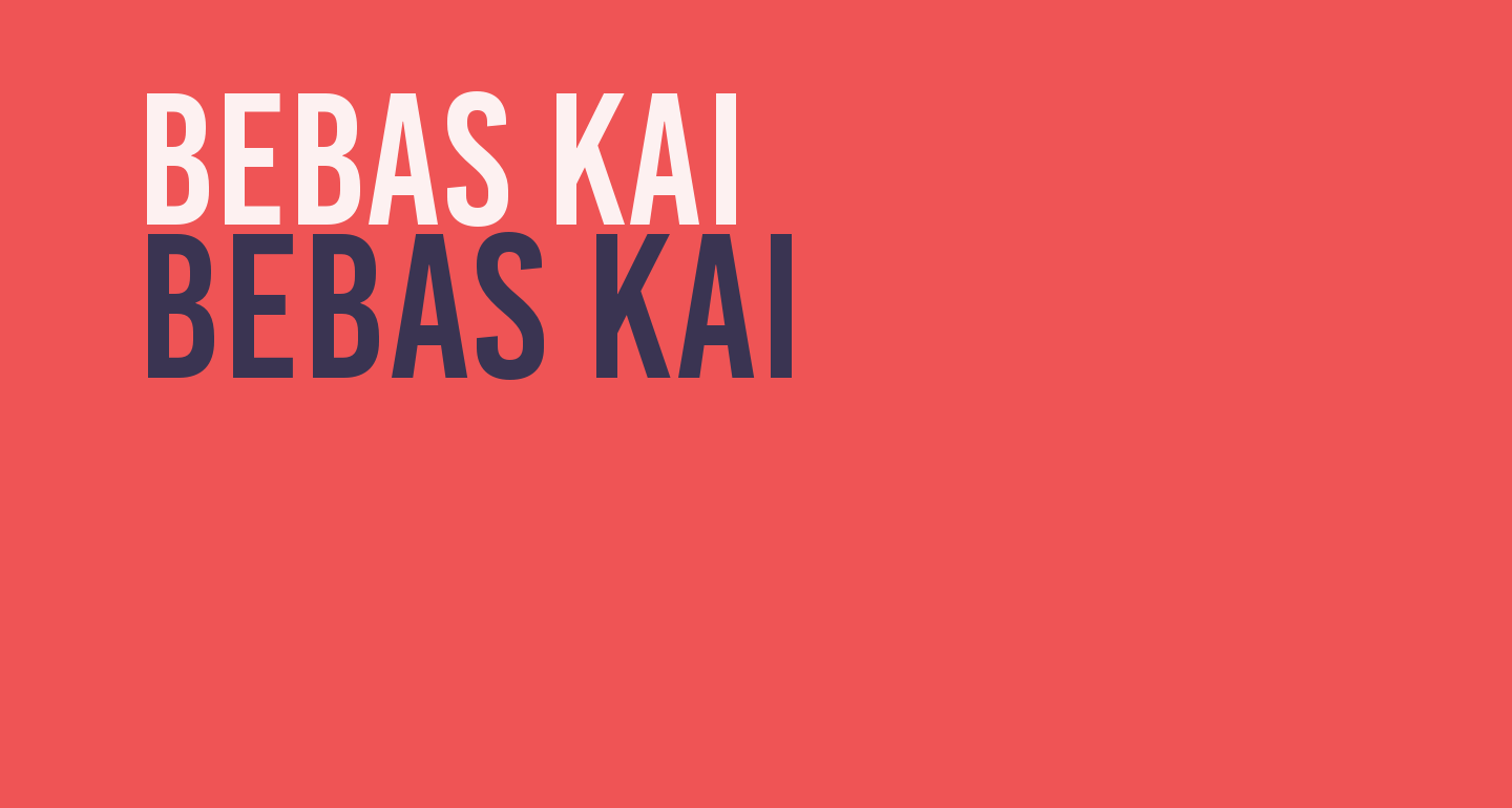 Bebas Kai free Font - What Font Is