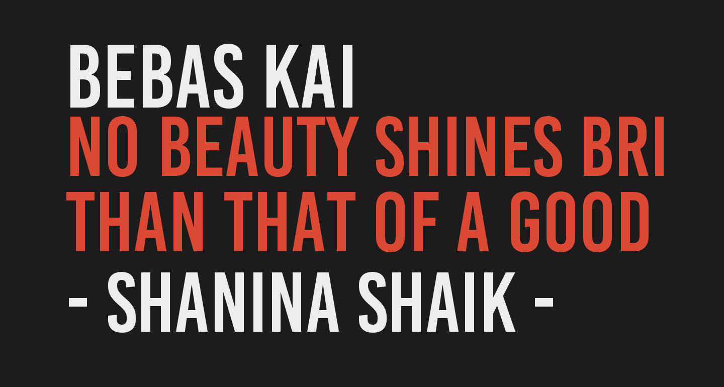 Bebas Kai free Font - What Font Is