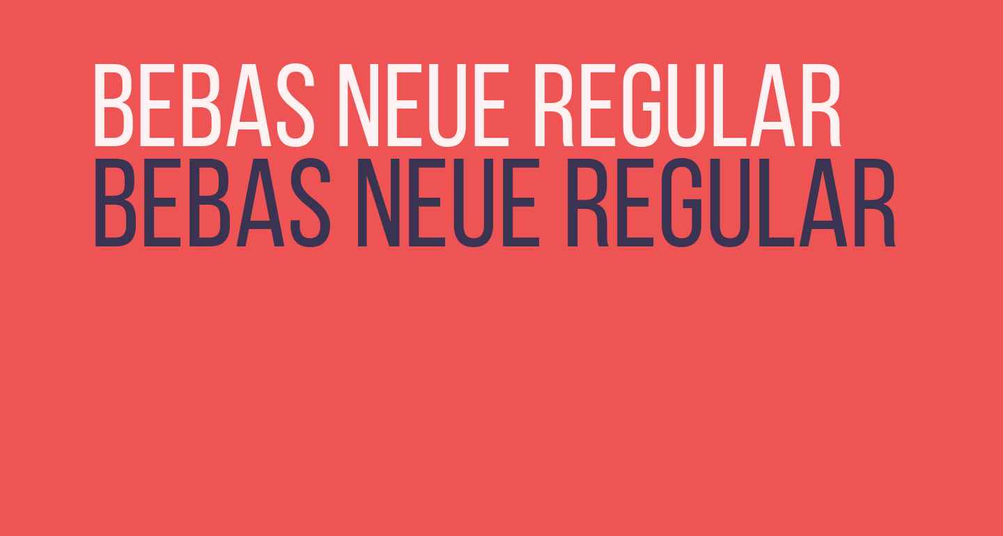 Bebas Neue Regular free Font - What Font Is