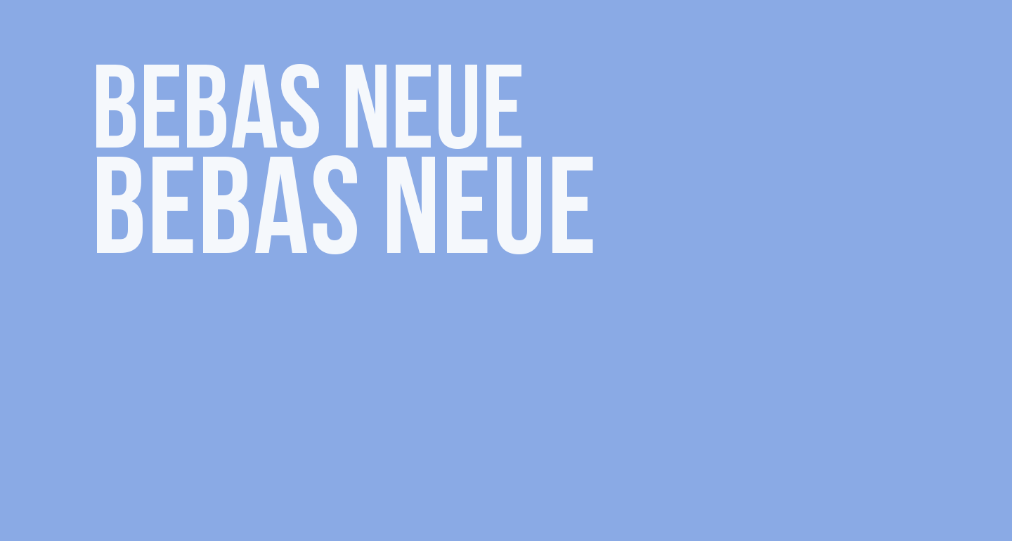 Bebas Neue free Font - What Font Is