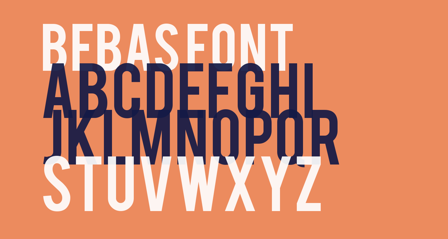 Bebas free Font - What Font Is