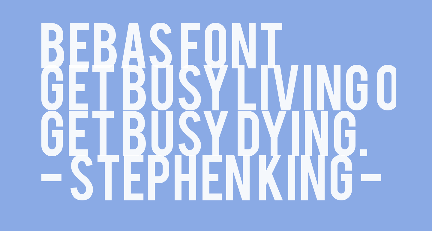 Bebas free Font - What Font Is