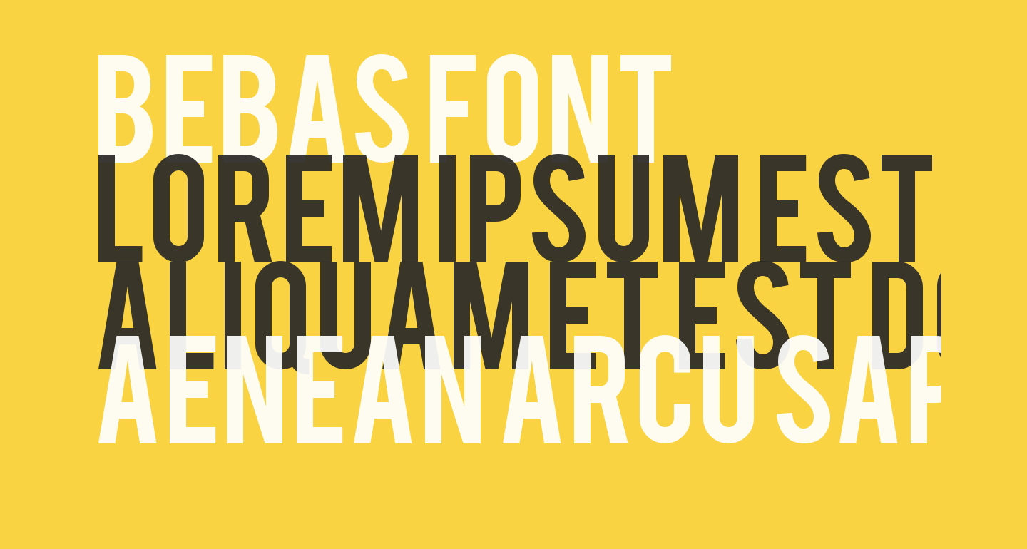 Bebas free Font - What Font Is